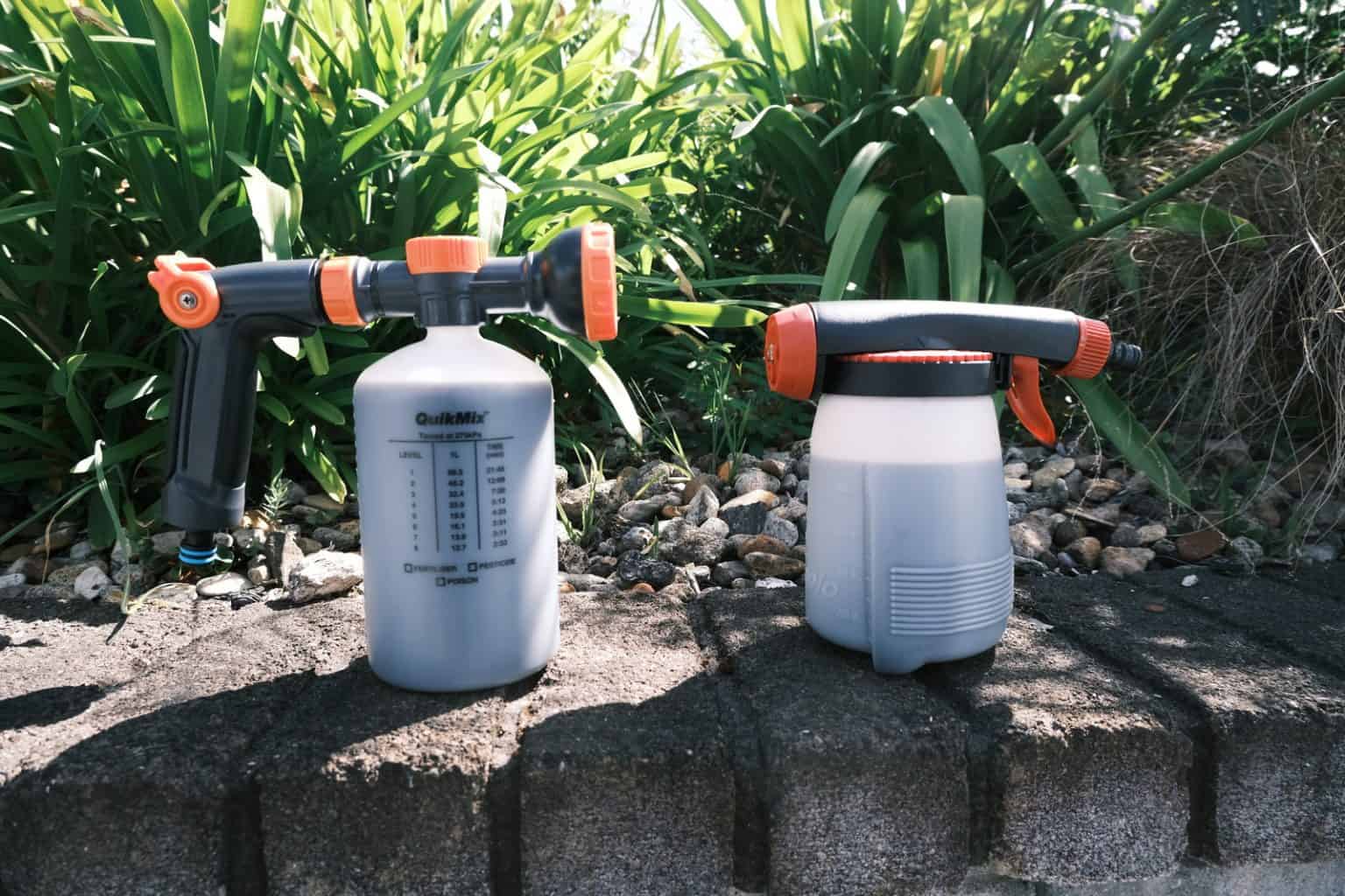 Holman QuikMix 1L Spray Gun VS Solo Hose-End Sprayer 405HE